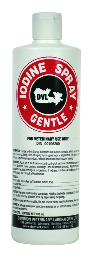 Antiseptic Iodine 1% Spray 500ml